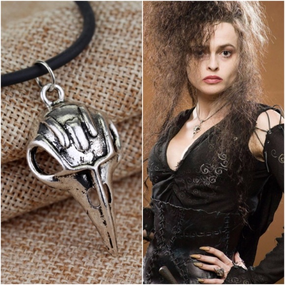 Jewelry | New Hp Bellatrix Lestrange Bird Skull Necklace | Poshmark